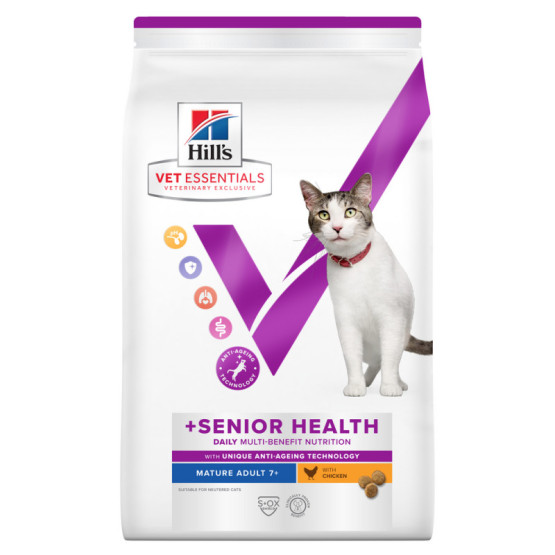 Hill's Vet Essentials Chat Multi-Benefit + Senior Health Poulet