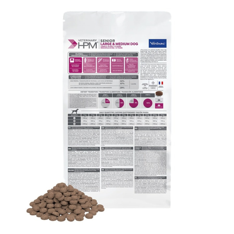 Croquette Virbac chien senior – Moyenne et Grande Race - Veterinary HPM